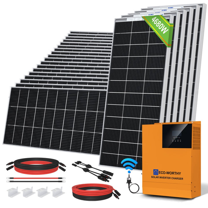 High-Efficiency Solar Panel Kits | 100W to 4800W Off-Grid Power Solutions