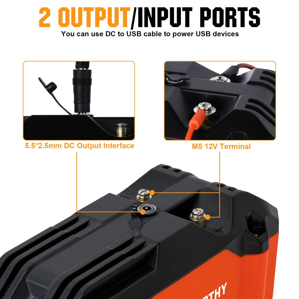 12V 20Ah Deep Cycle Portable LiFePO4 Lithium Battery