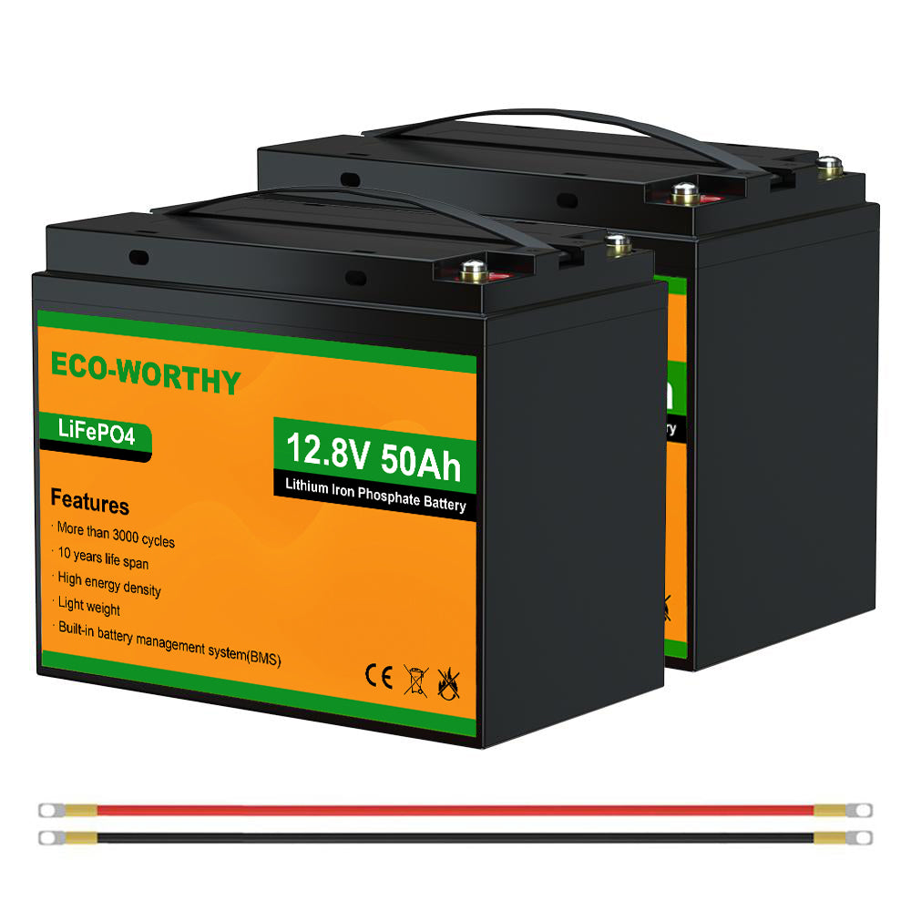 12V 50Ah LiFePO4 Battery | Deep Cycle & 10-Year Life