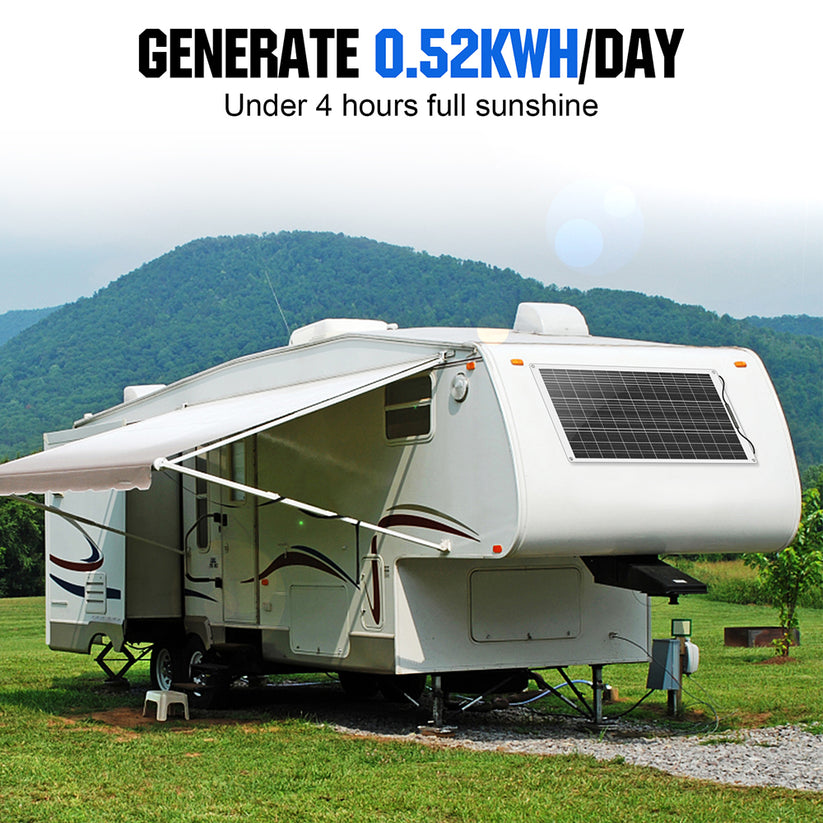 130W Flexible Mono Solar Panel | High Efficiency | Portable